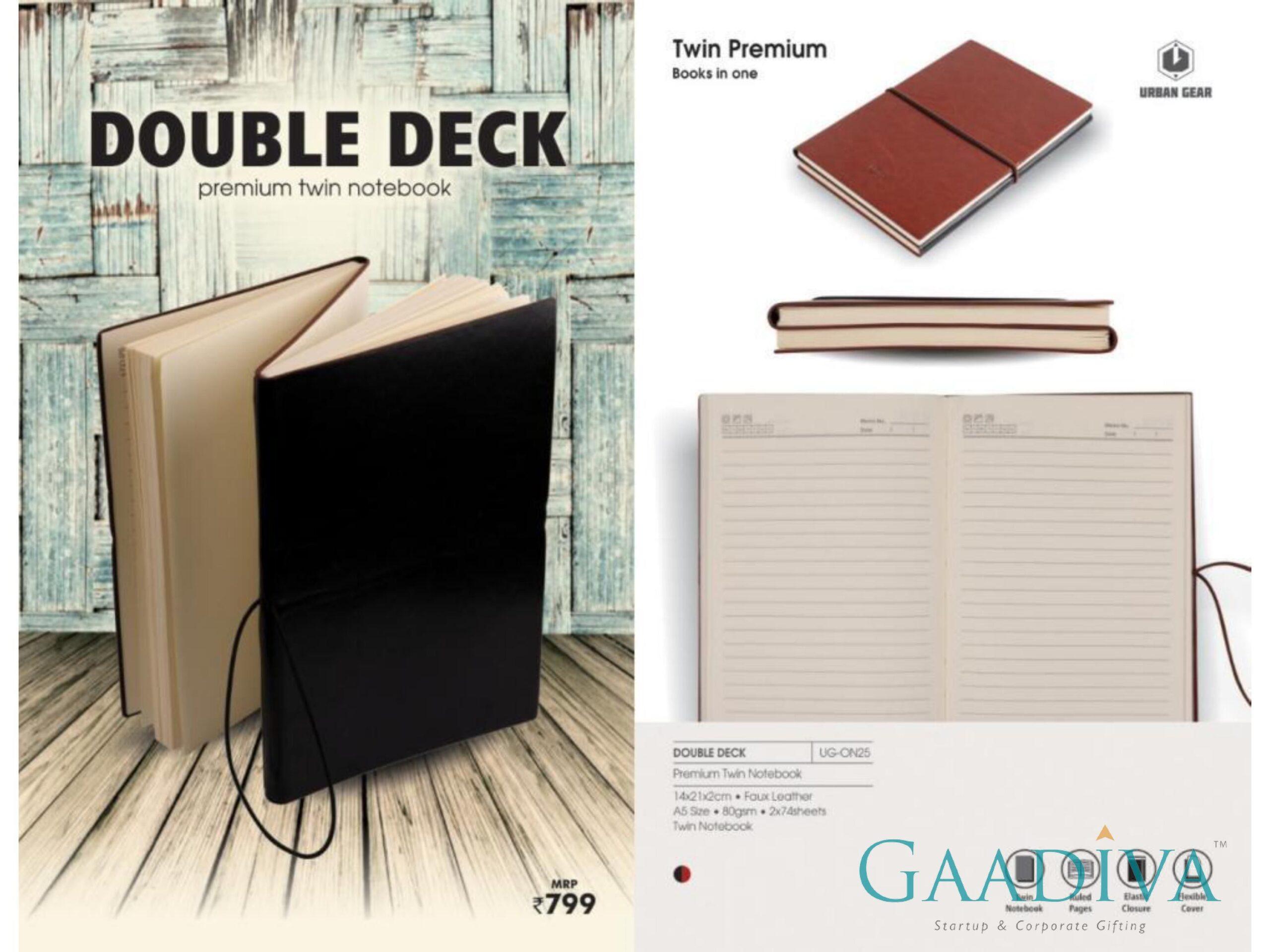 Premium Notebook - DOUBLE DECK - Gaadiva