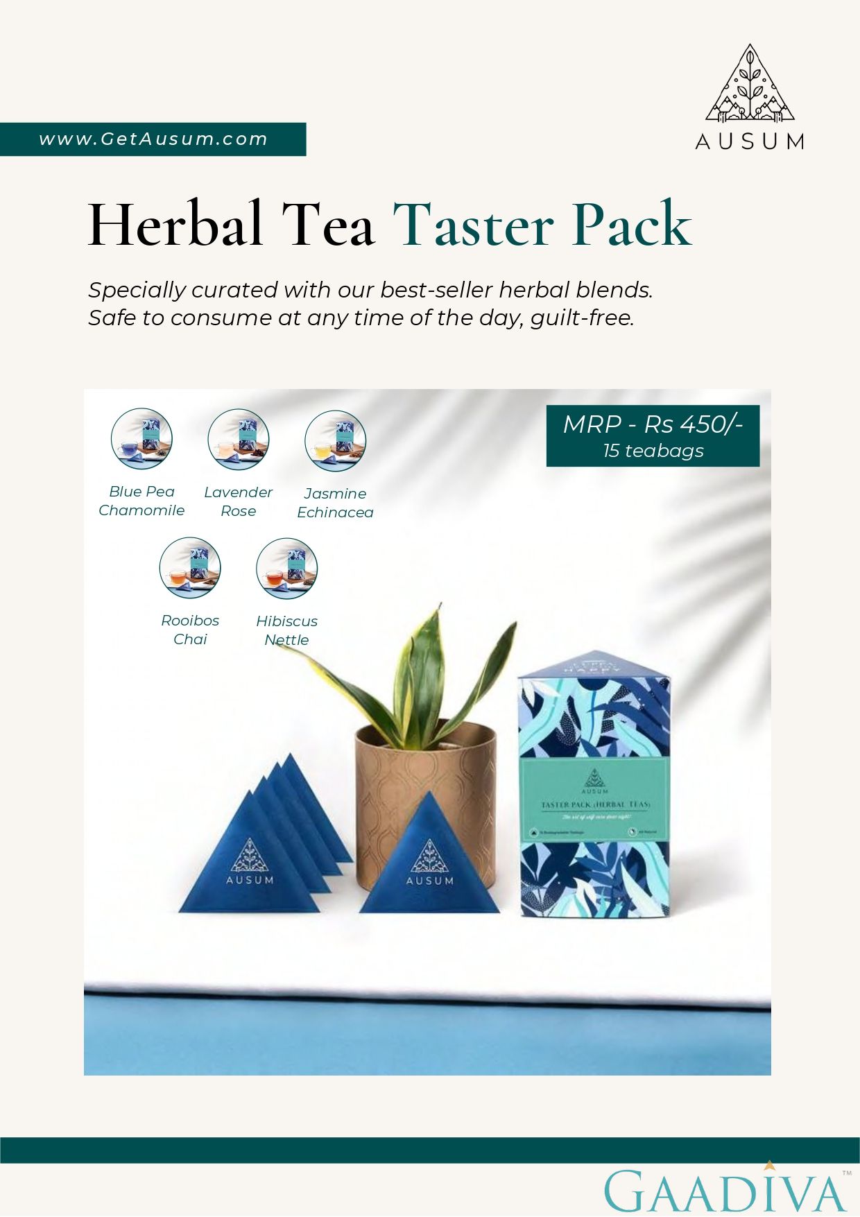 Herbal Tea Taster Pack - Gaadiva