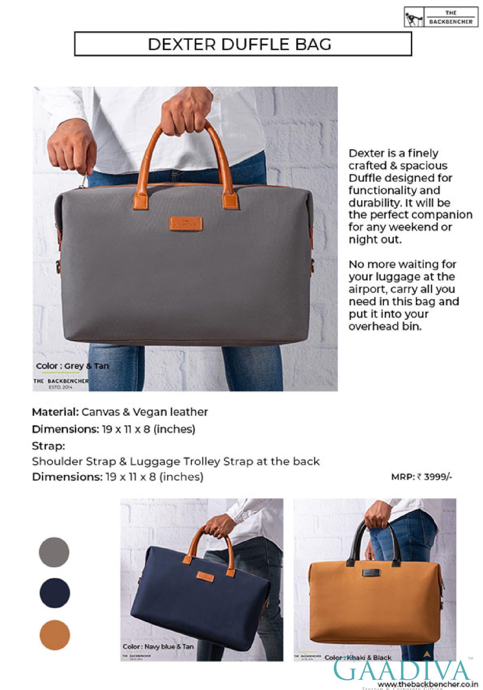 Dexter Duffle bag - Gaadiva