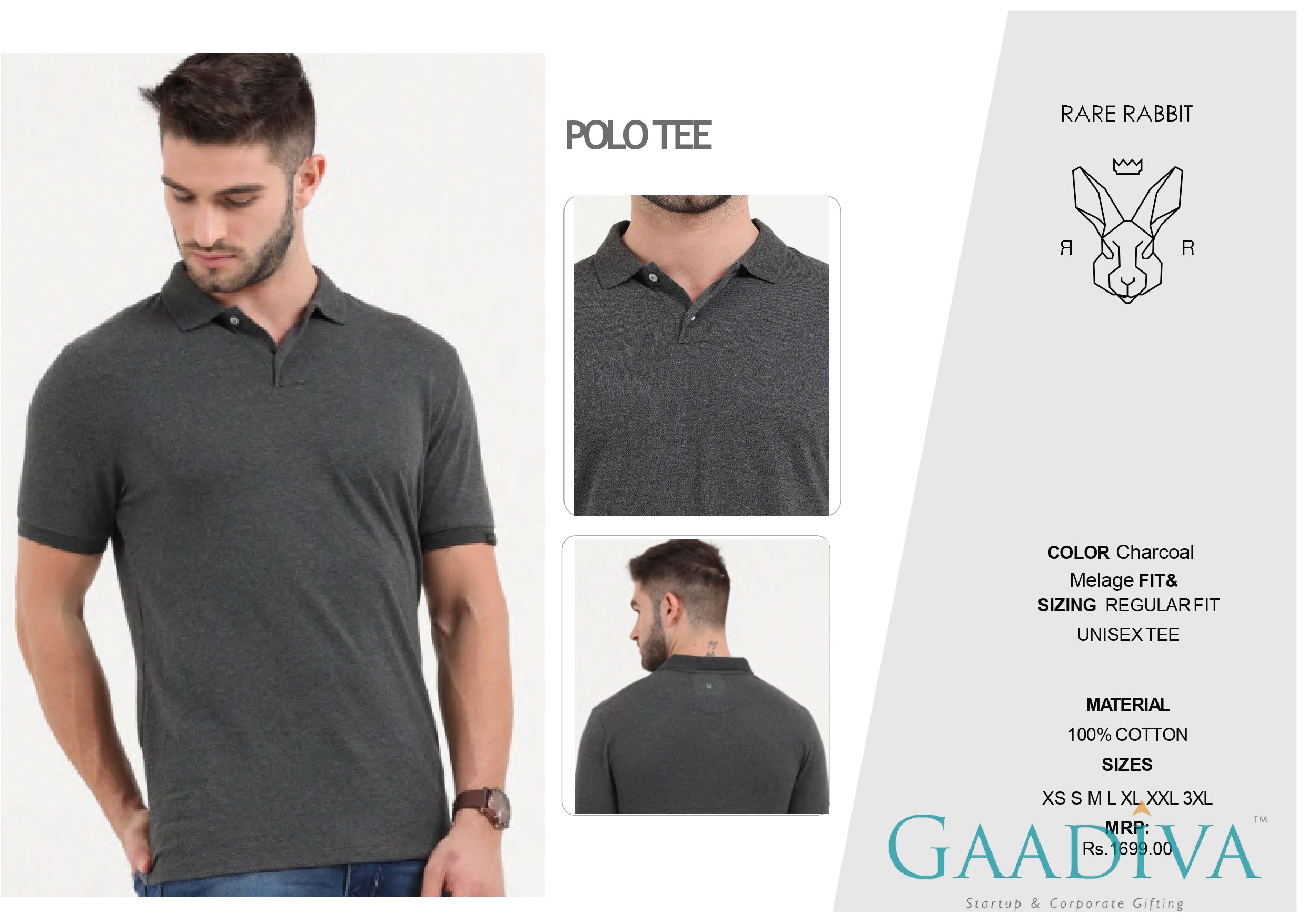 Rare Rabit - Collared Polo Tee - Gaadiva