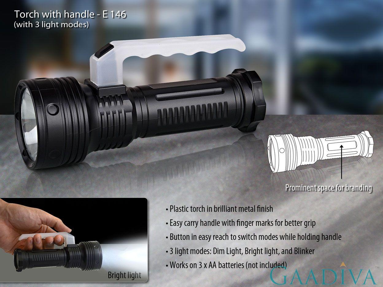 Torch With Handle (3 Light Modes) - Gaadiva