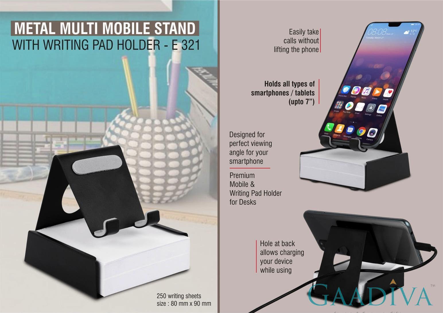 etal Mobile Stand With Writing Pad Holder | 200 Writing Sheets - Gaadiva